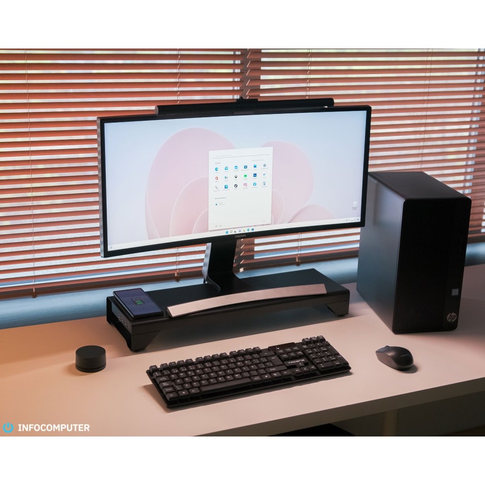 BASE PARA MONITOR SHARKOON POWER USB INALAMBRICA NEGRO