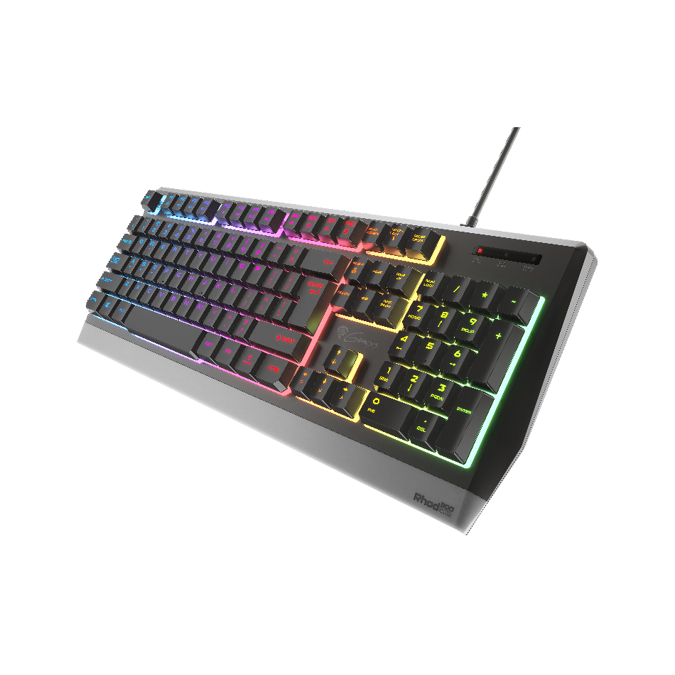 TECLADO GAMING GENESIS RHOD 300 RGB MEMBRANA ILUMINACIÓN