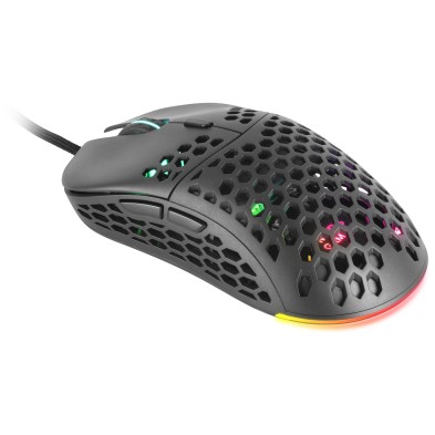 Ratón Gaming Mars Gaming MM55 RGB USB Tipo A Óptico 12800 DPI