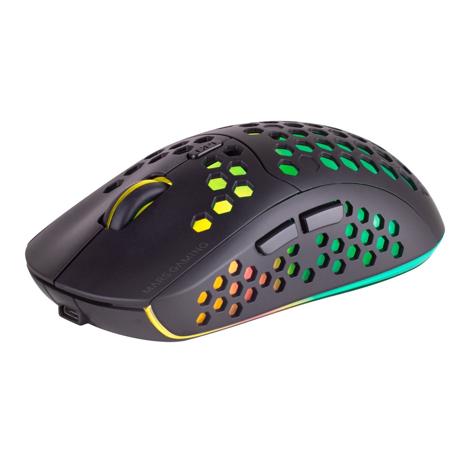 Ratón Mars Gaming MMW3 Inalámbrico RGB Flow Ultraligero RF