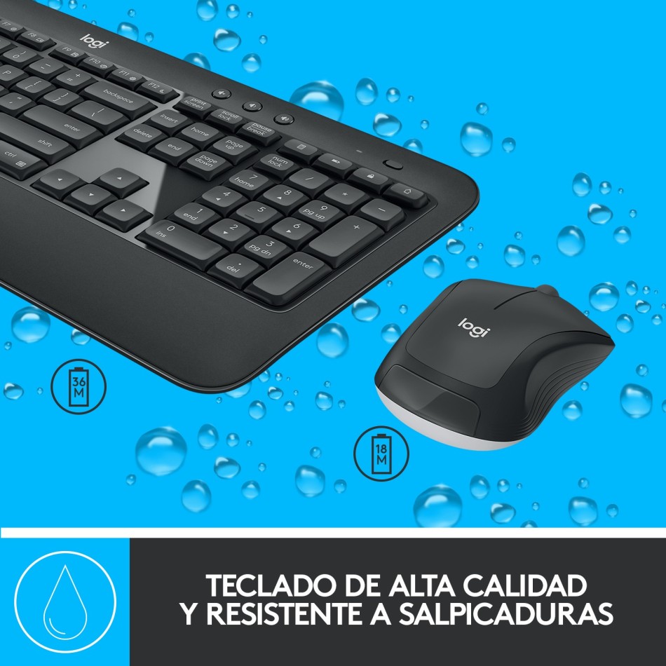 Combo Teclado y Ratón Logitech Advanced MK540 USB Español