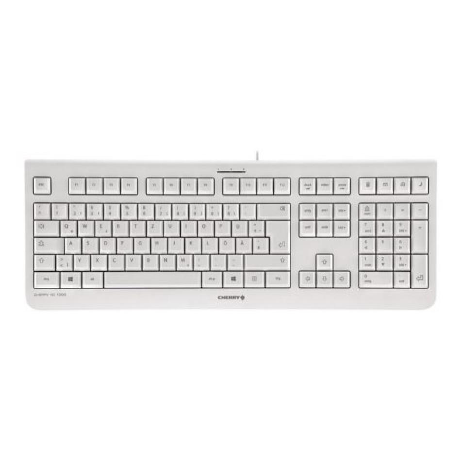 Teclado USB Español CHERRY KC 1000 Gris/Blanco