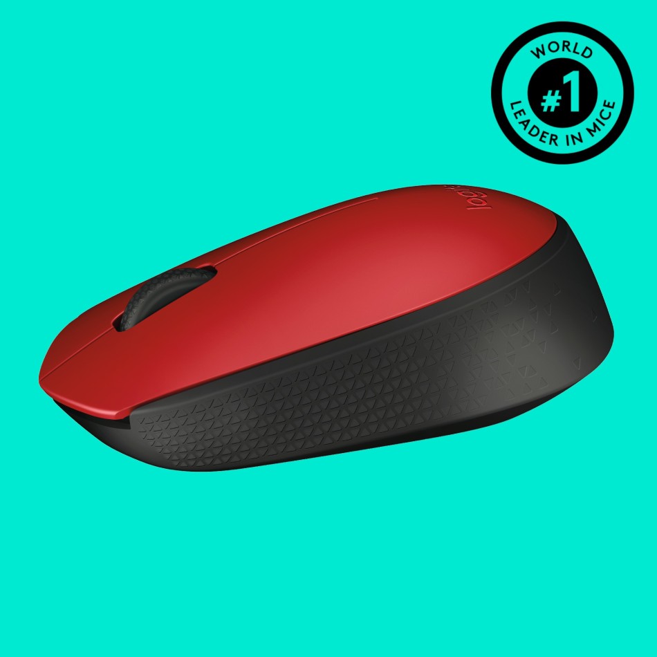RATÓN M171 LOGITECH RED-K ÓPTICO 1000 DPI AMBIDEXTRO 2.4 GHZ