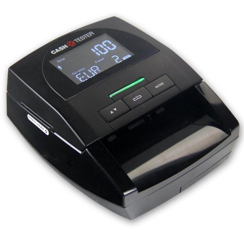 Detector de Billetes Falsos Cash Tester CT 433 SD LCD Negro