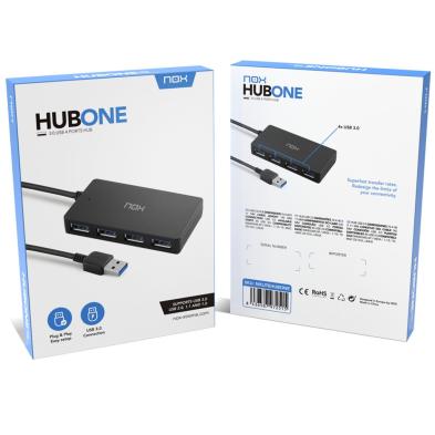 Adaptador USB NOX - Hub One USB 3.2 Gen 1 Type-A, 4 puertos