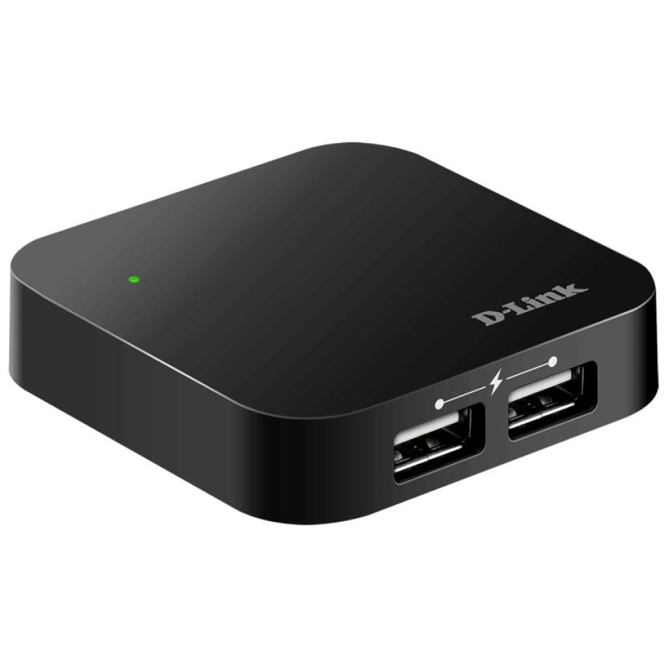 Adaptador USB D-Link Hub USB 2.0 con Alimentación Externa
