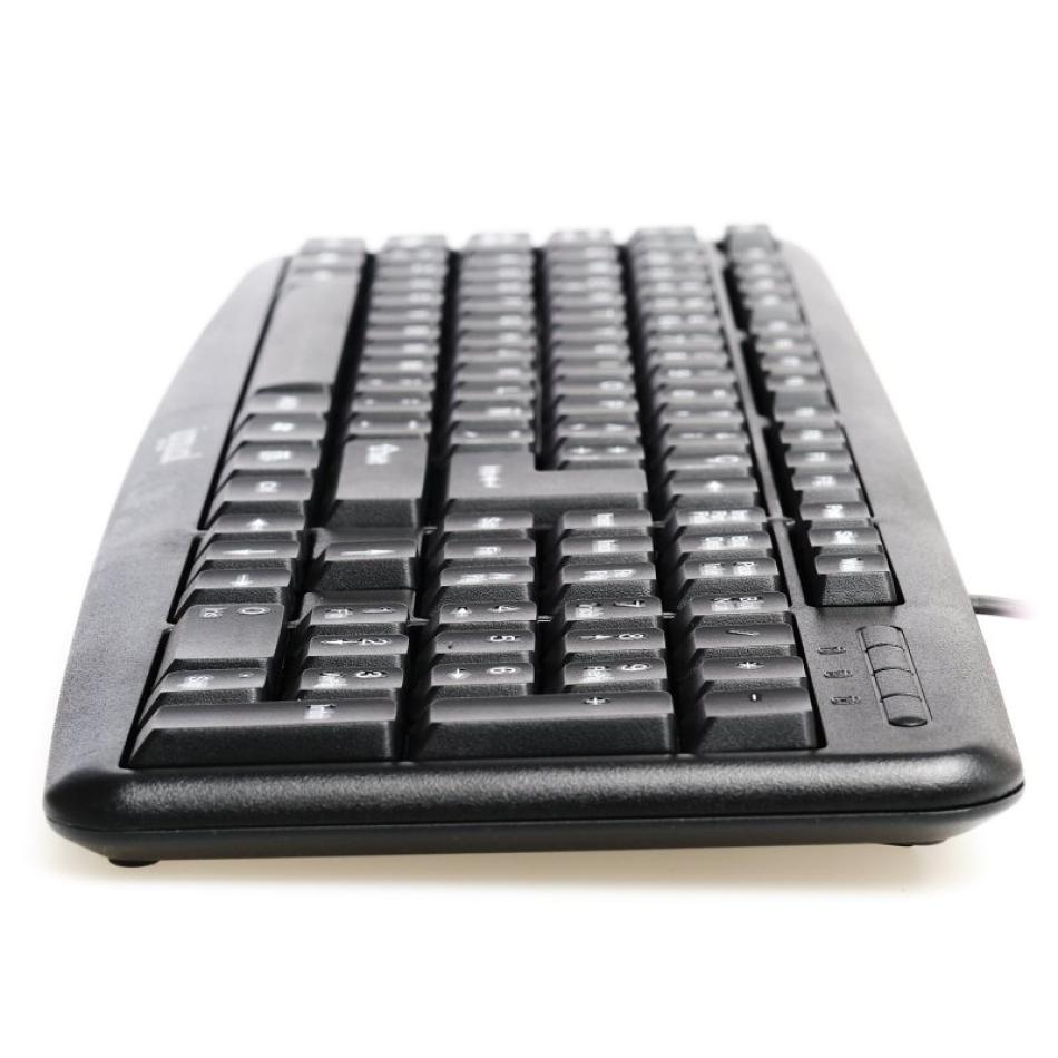 Teclado Estándar iggual CK-BASIC-105T USB QWERTY Negro