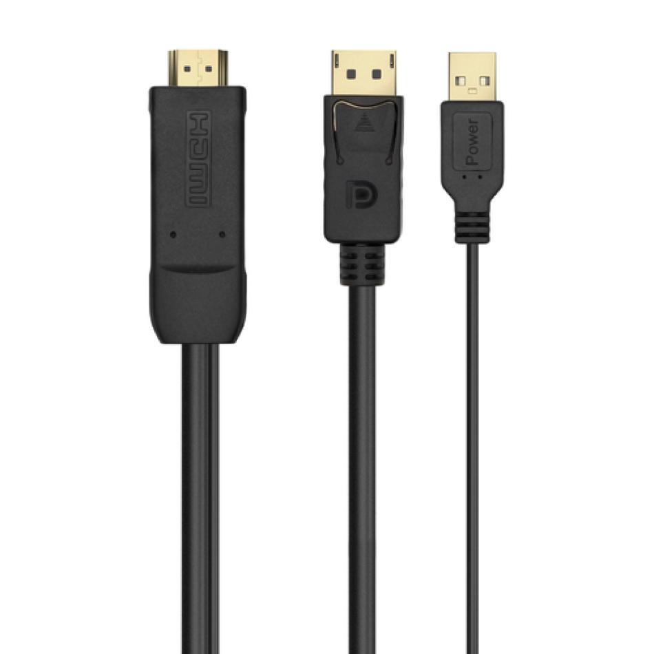 Cable Conversor AISENS DisplayPort A HDMI 1.0m Negro