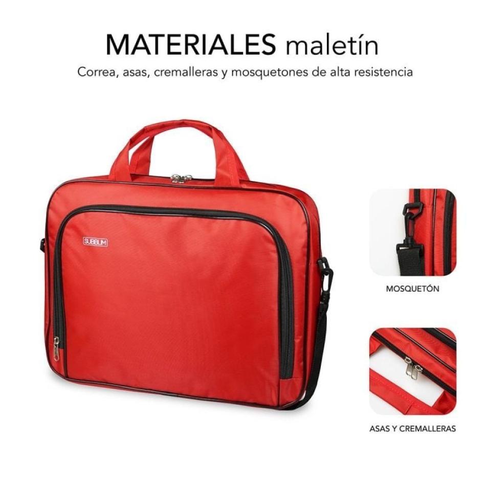 MALETIN OXFORD SUBBLIM PORTÁTILES 16" ROJO