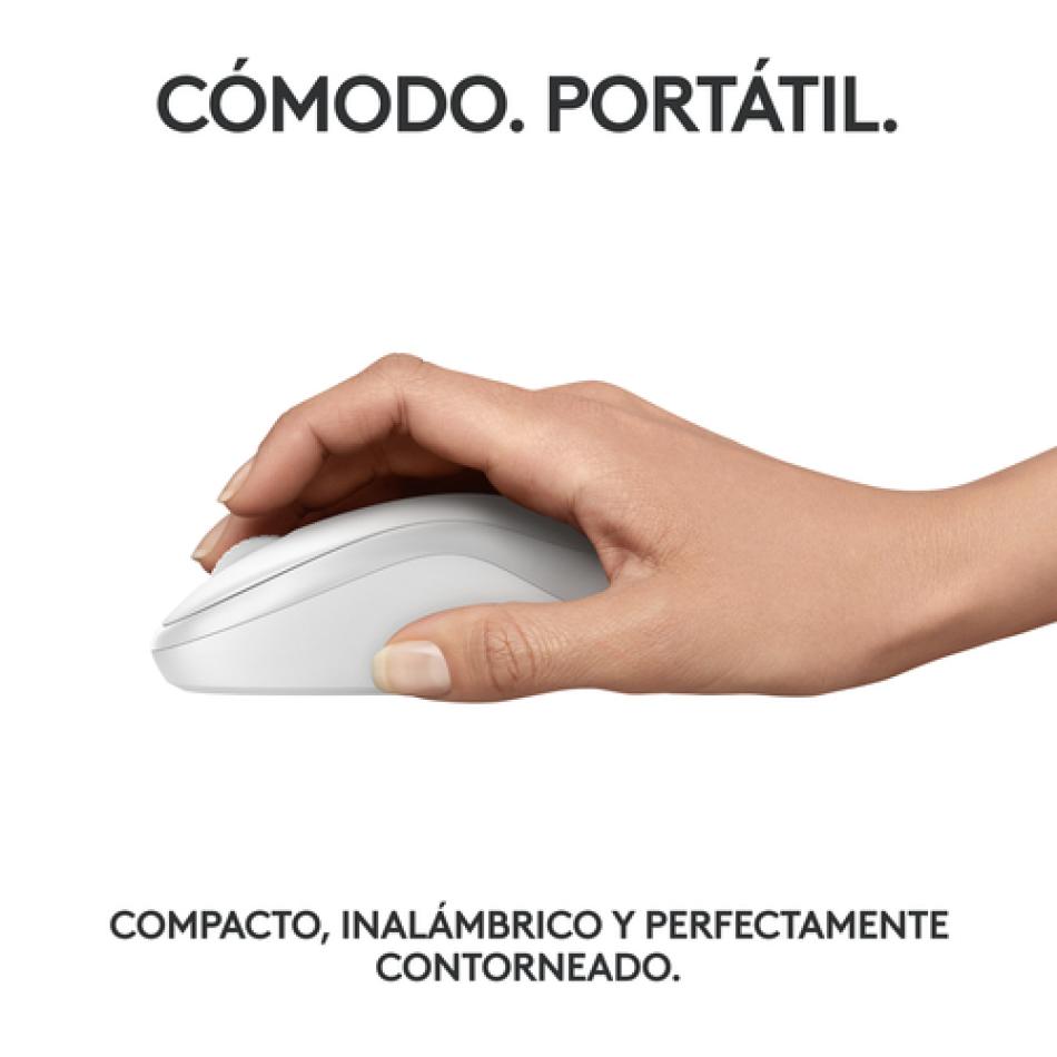 Ratón Logitech M240 Bluetooth Inalámbrico Ambidextro Blanco