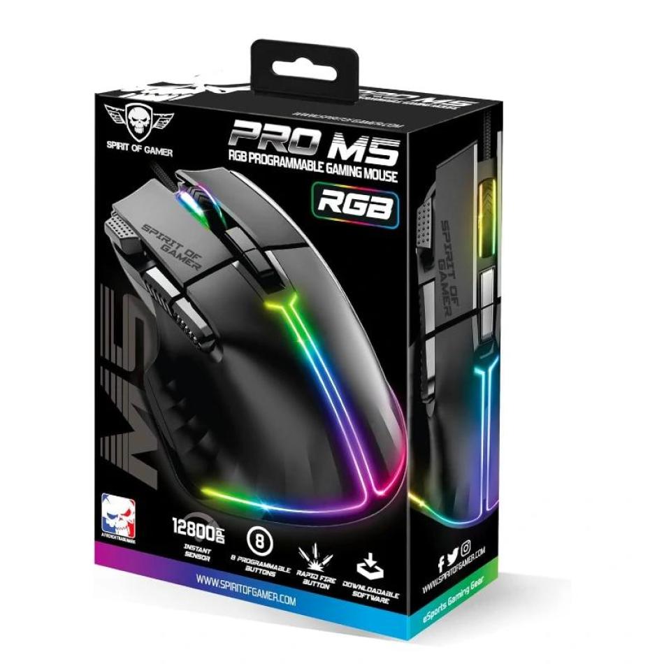 Ratón Spirit of Gamer Souris Pro M5 con RGB