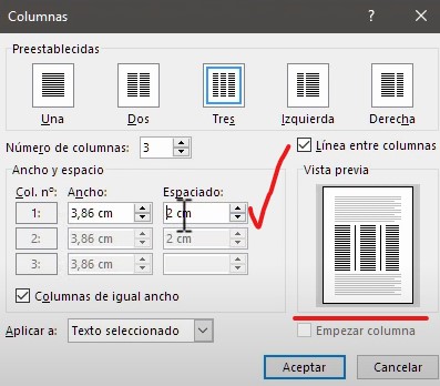 Escribe de manera profesional con dos columnas en Word